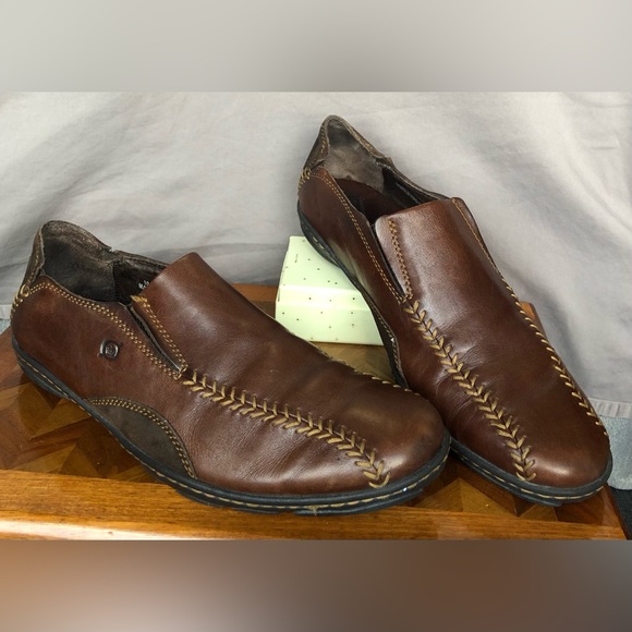 Born | Shoes | Born Brown Leather Slip On Shoes | Poshmark